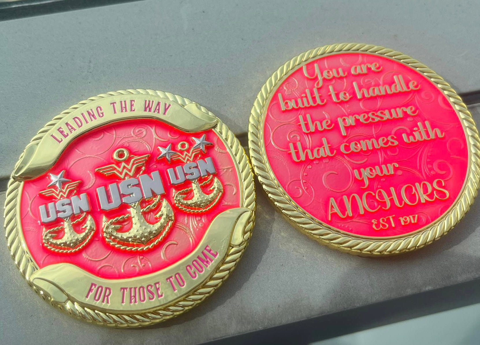 WW Trifecta Anchor Challenge Coin – House Of Anchors