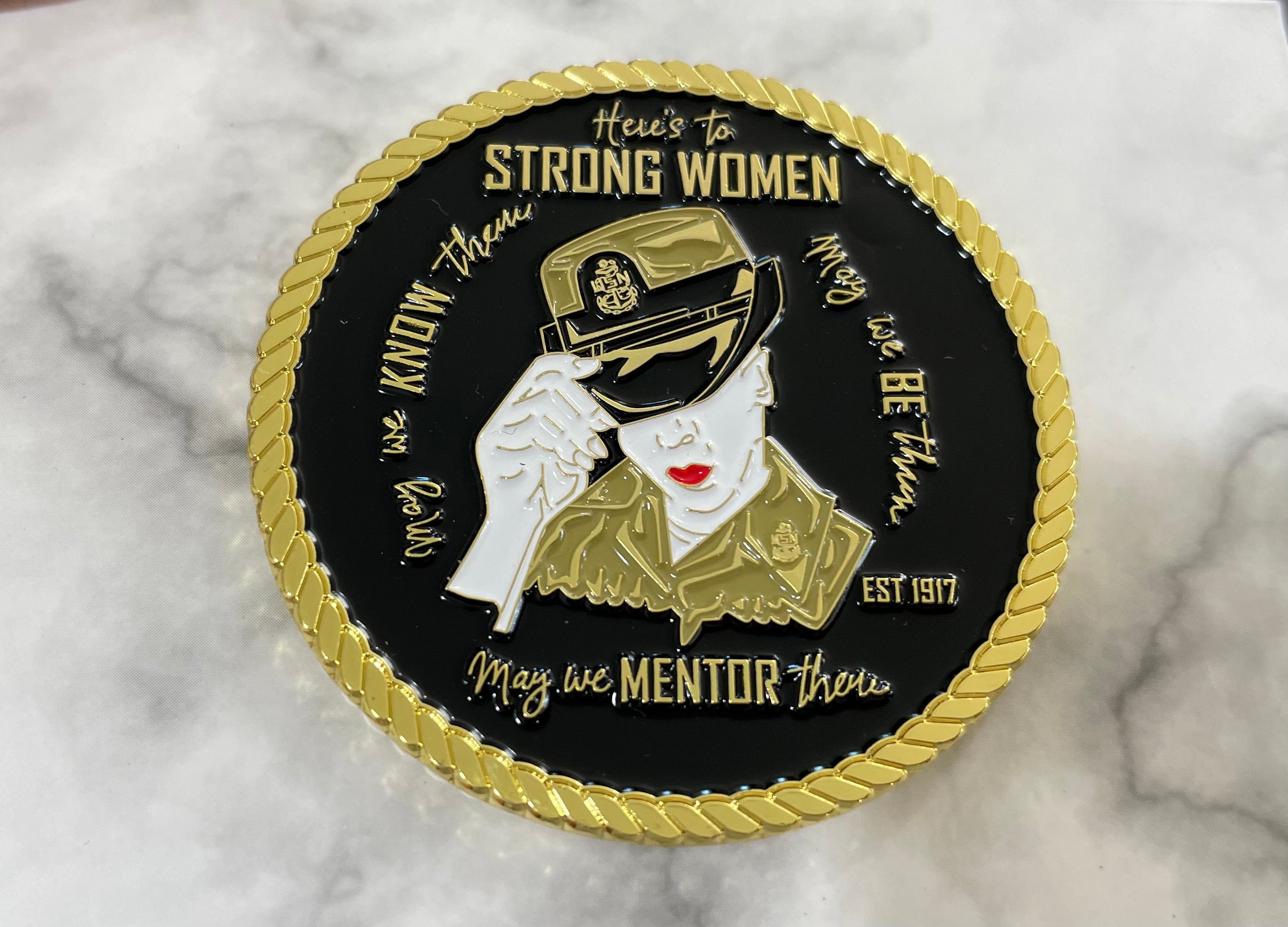 Strong Women Navy Chief Coin – House Of Anchors